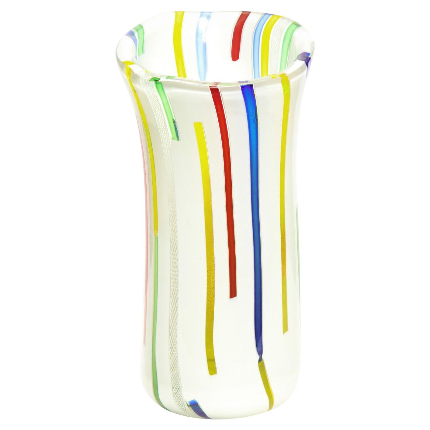 Anzolo Fuga Vase with Vertical Rods, 1955-56 For Sale at 1stDibs