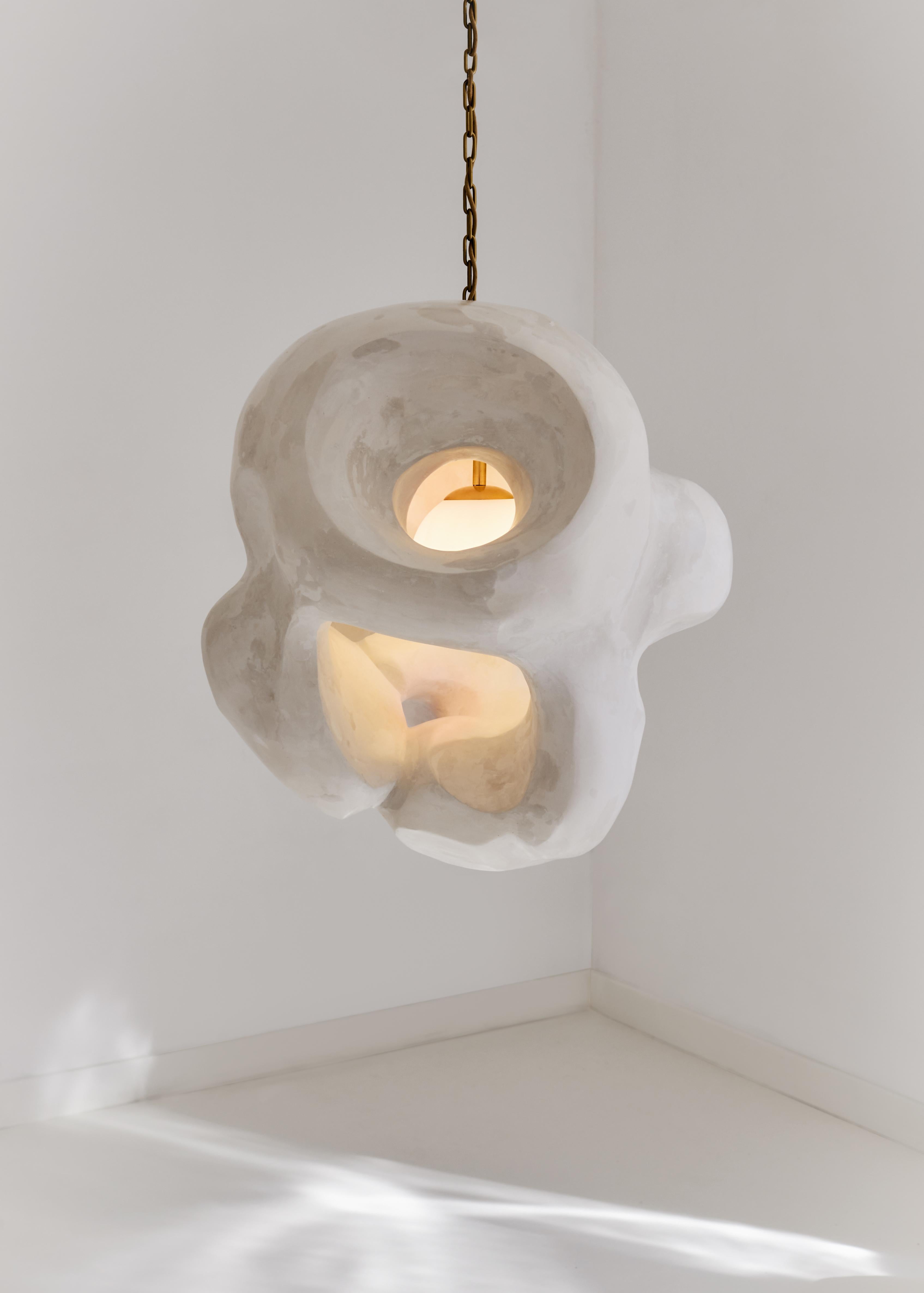 Contemporary Pendant Light, Sculptural Collectible Design "Ikigai" by ...