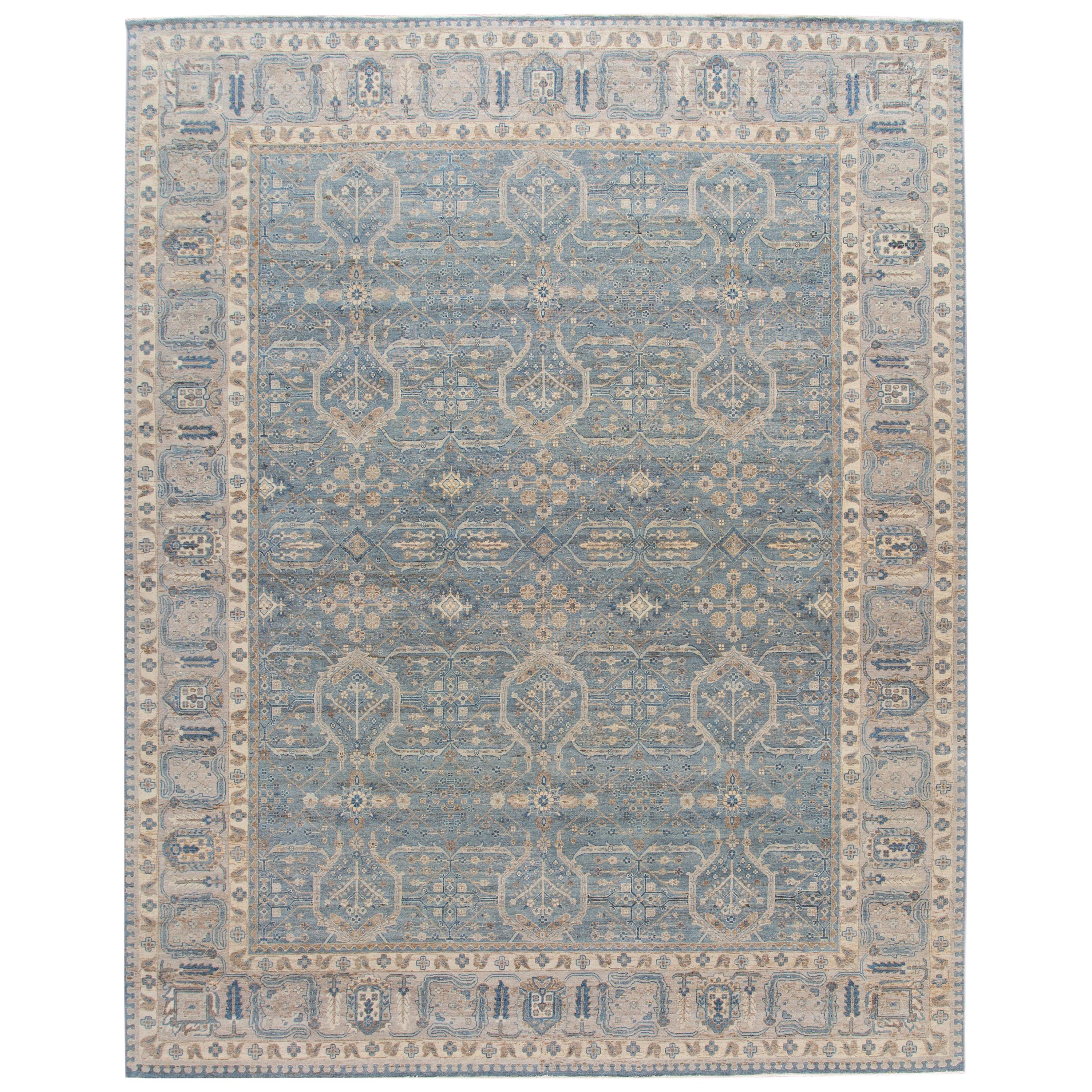 Apadana 21st Century Contemporary Indian Wool Rug For Sale at 1stDibs