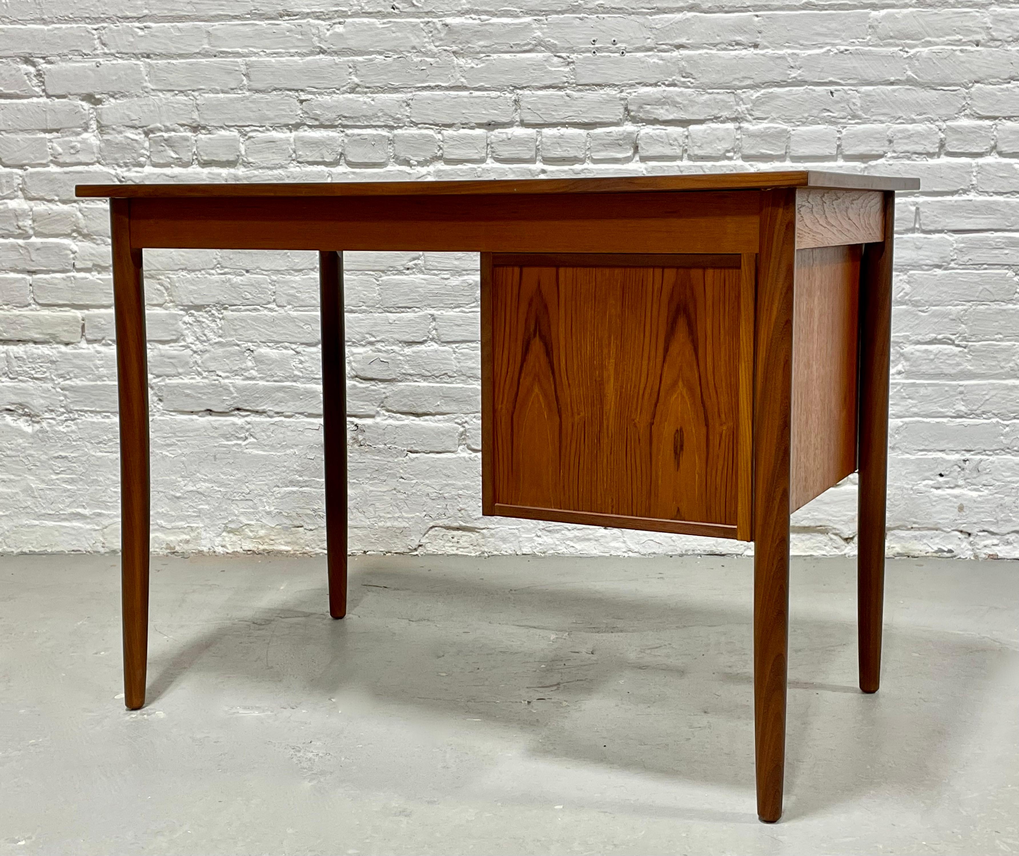 Apartment Sized Mid Century MODERN Teak DANISH DESK, c. 1960's For Sale ...