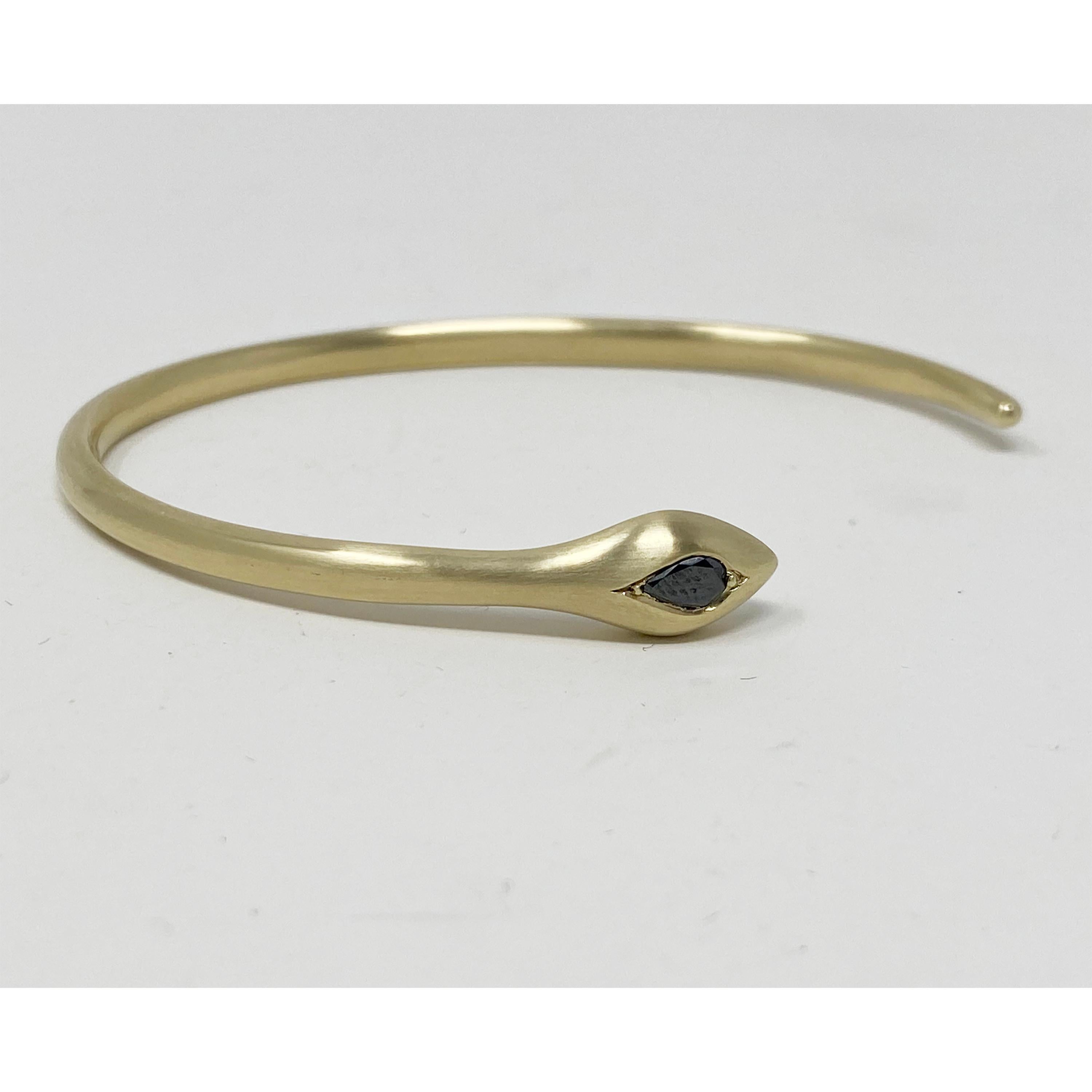 Apep 10K Black Diamond Snake Bracelet by dan-yell For Sale at 1stDibs | dan yell, silver ...