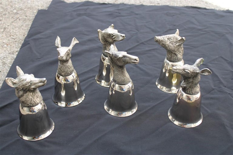 Aperitif Glasses Chromed Metal Sculptures Animals Gucci Production ...