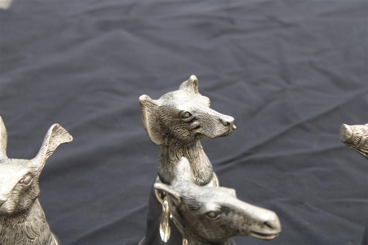 Aperitif Glasses Chromed Metal Sculptures Animals Gucci Production ...