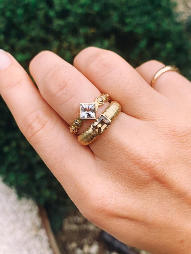 Apis Ring with White Beryl For Sale at 1stDibs