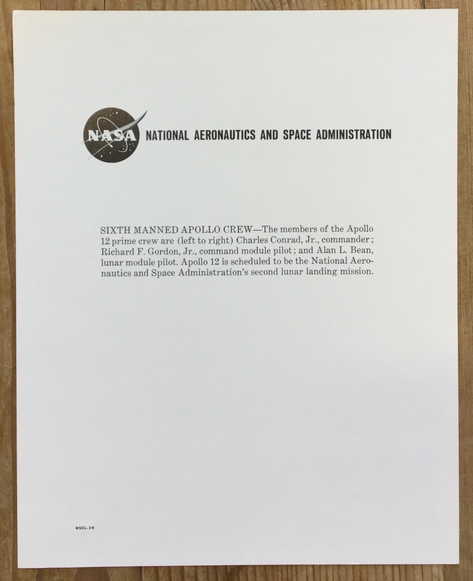 Apollo 12 Signed Photo For Sale at 1stDibs | apollo 12 crew, crew of ...