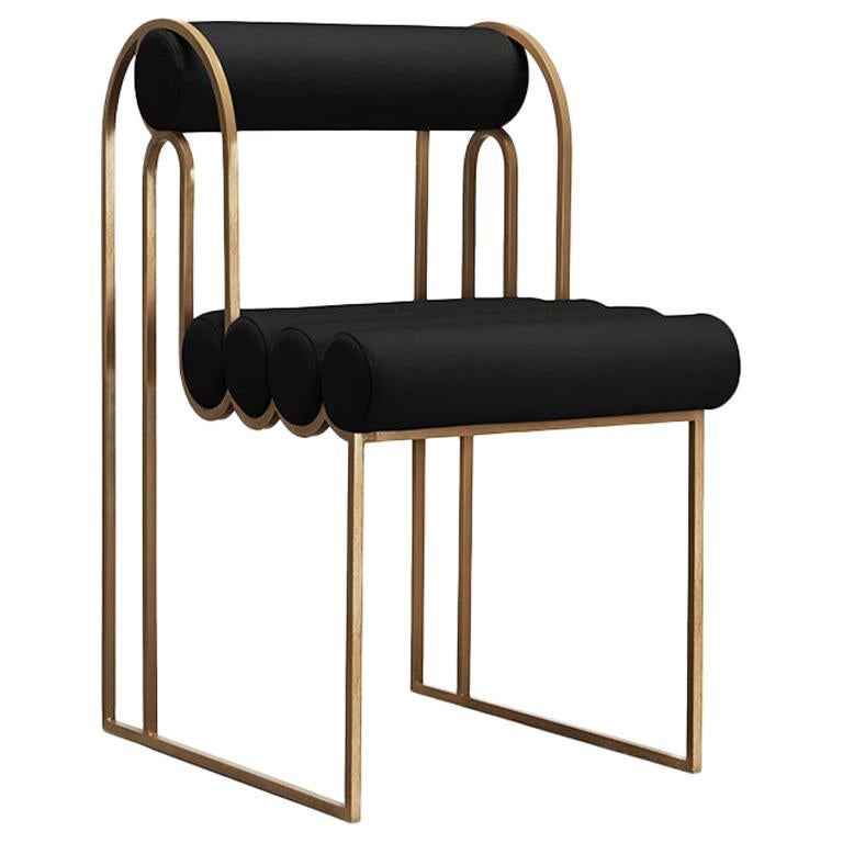 Apollo Dining Chair, Black and Bronze by Bohinc Studio Duplex Exclusive ...