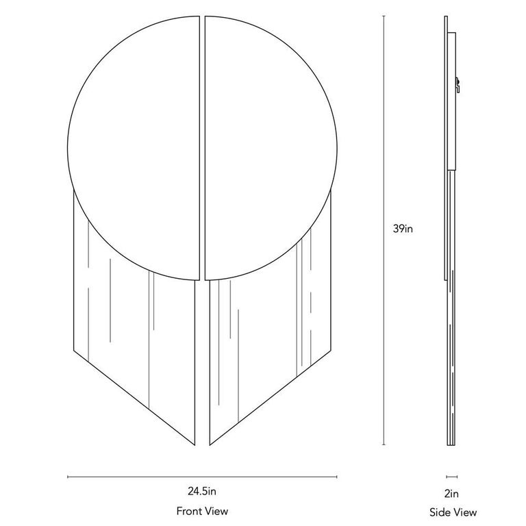 Apollo Mirror Antique Glass and Natural Fiber For Sale at 1stDibs