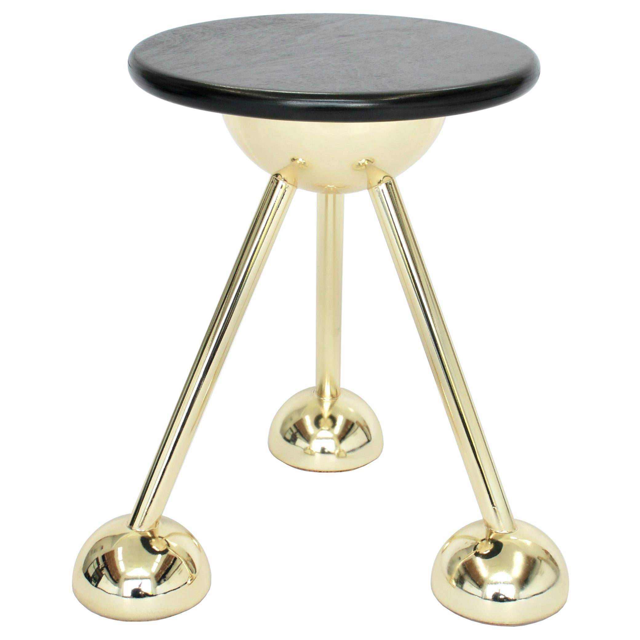 Apollo Tripod Side Table in Gold by Connor Holland For Sale at 1stDibs