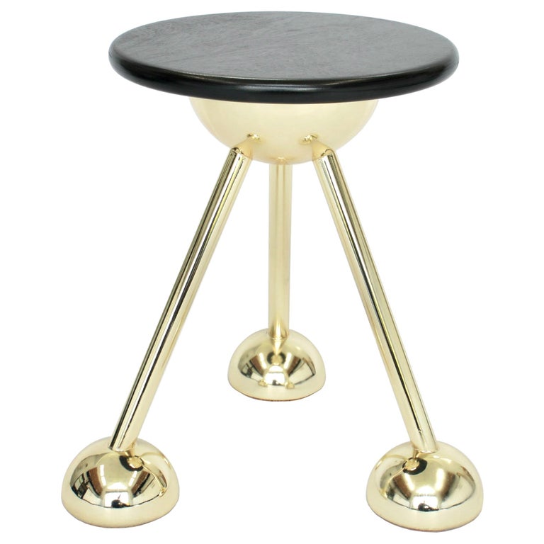 Apollo Tripod Side Table in Gold by Connor Holland For Sale at 1stDibs