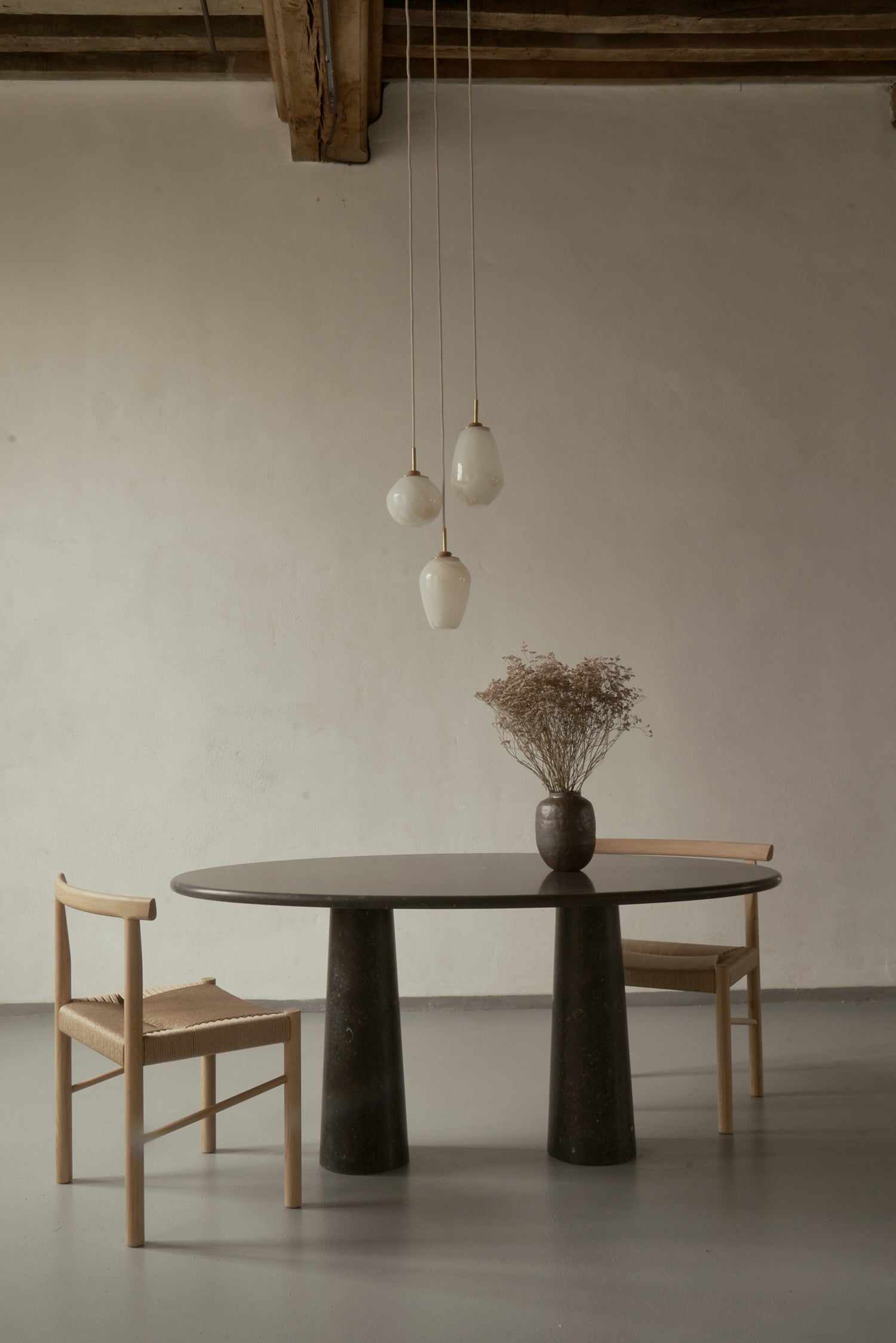 Aponi Nero Belga Dinner Table by La Lune For Sale at 1stDibs