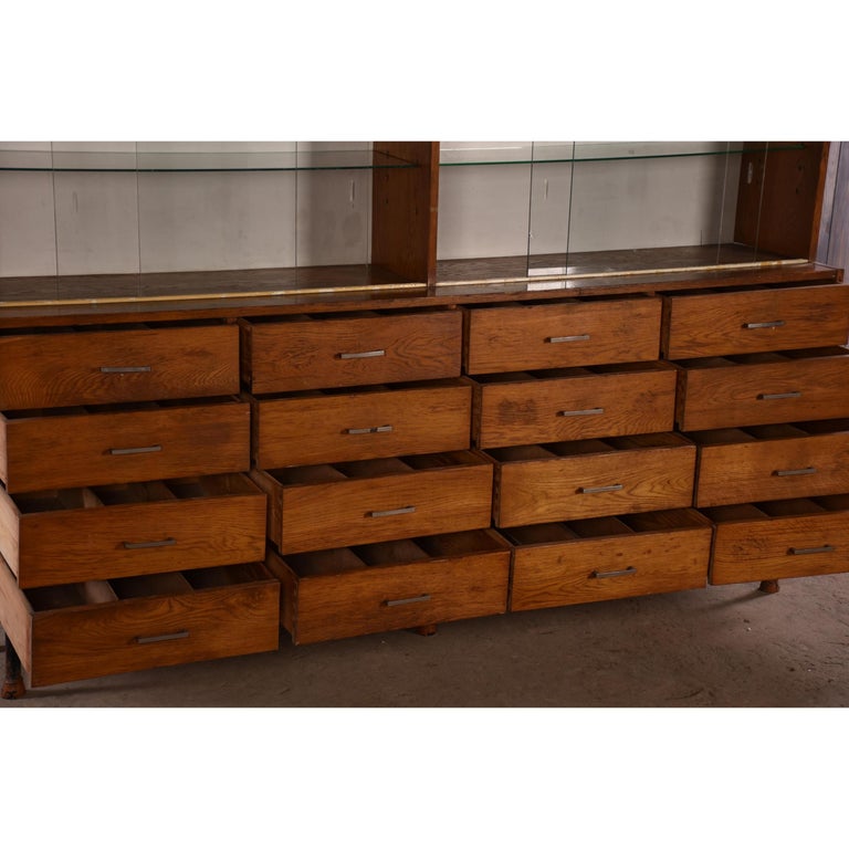 Apothecary Haberdashery Display Cabinet circa 1930s Number 12 at 1stDibs