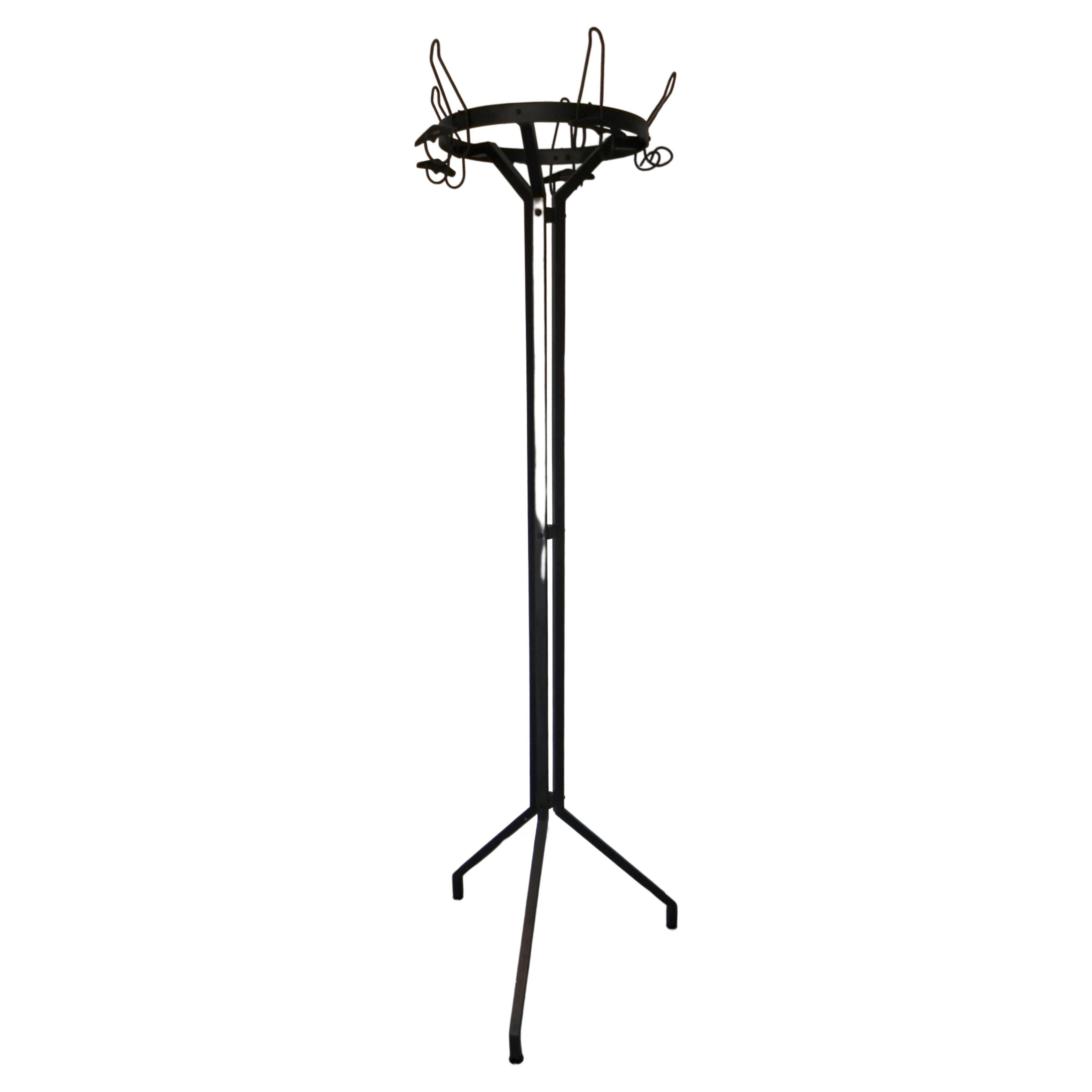 Free-Standing Two-Tier Coat Rack or Coat Stand Solid Brass, Steel, Cast ...