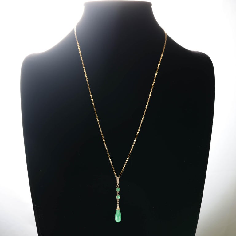 Apple Jade Pendant Victorian For Sale at 1stDibs