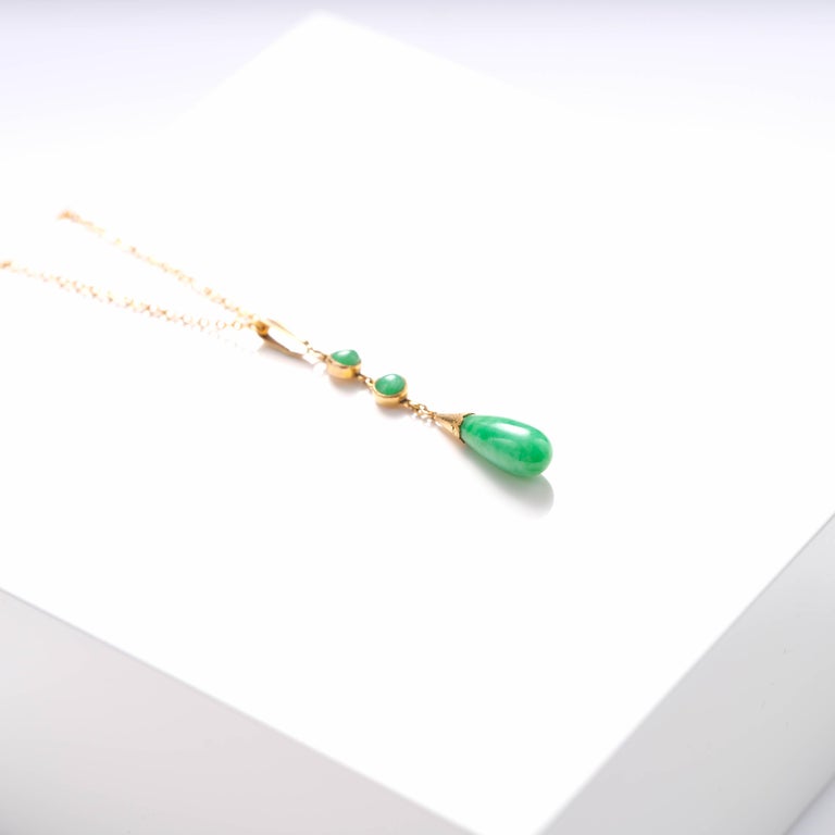 Apple Jade Pendant Victorian For Sale at 1stDibs