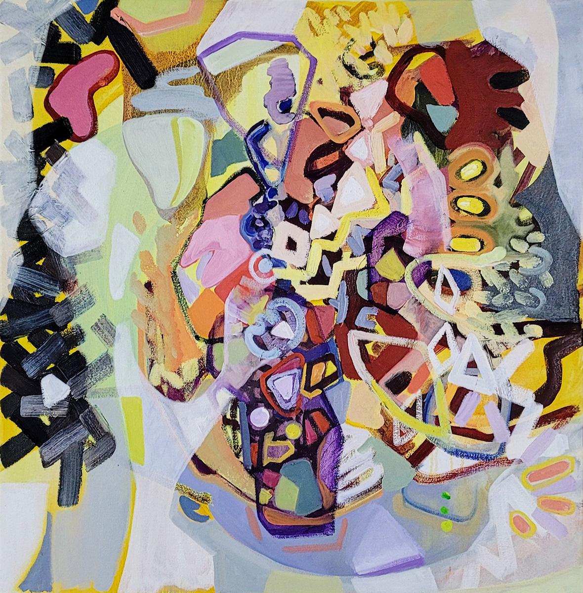 April Hammock - "Bountiful Jaunt," Abstract Oil Painting For Sale at ...