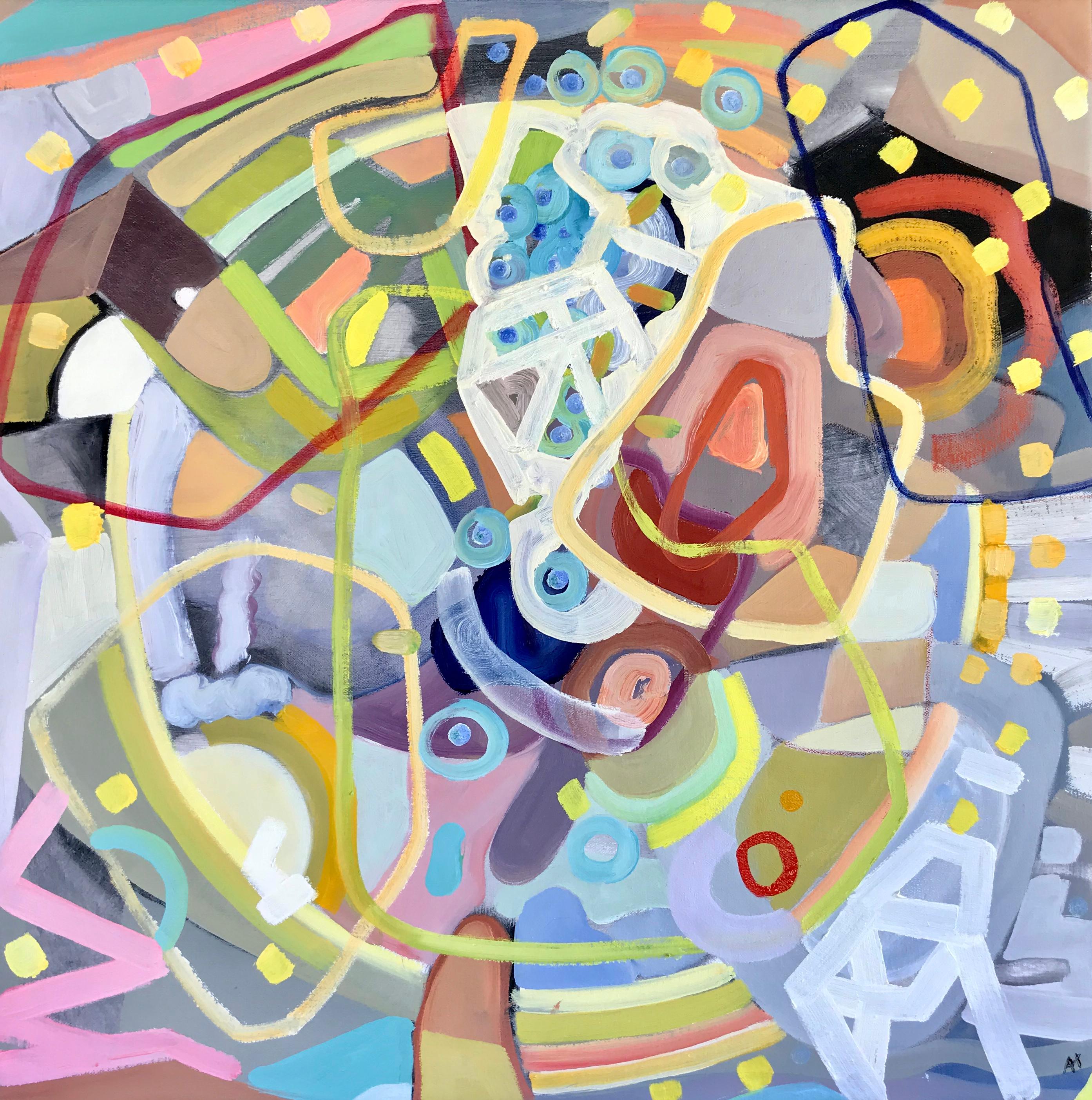 April Hammock - "Bountiful Jaunt," Abstract Oil Painting For Sale at ...