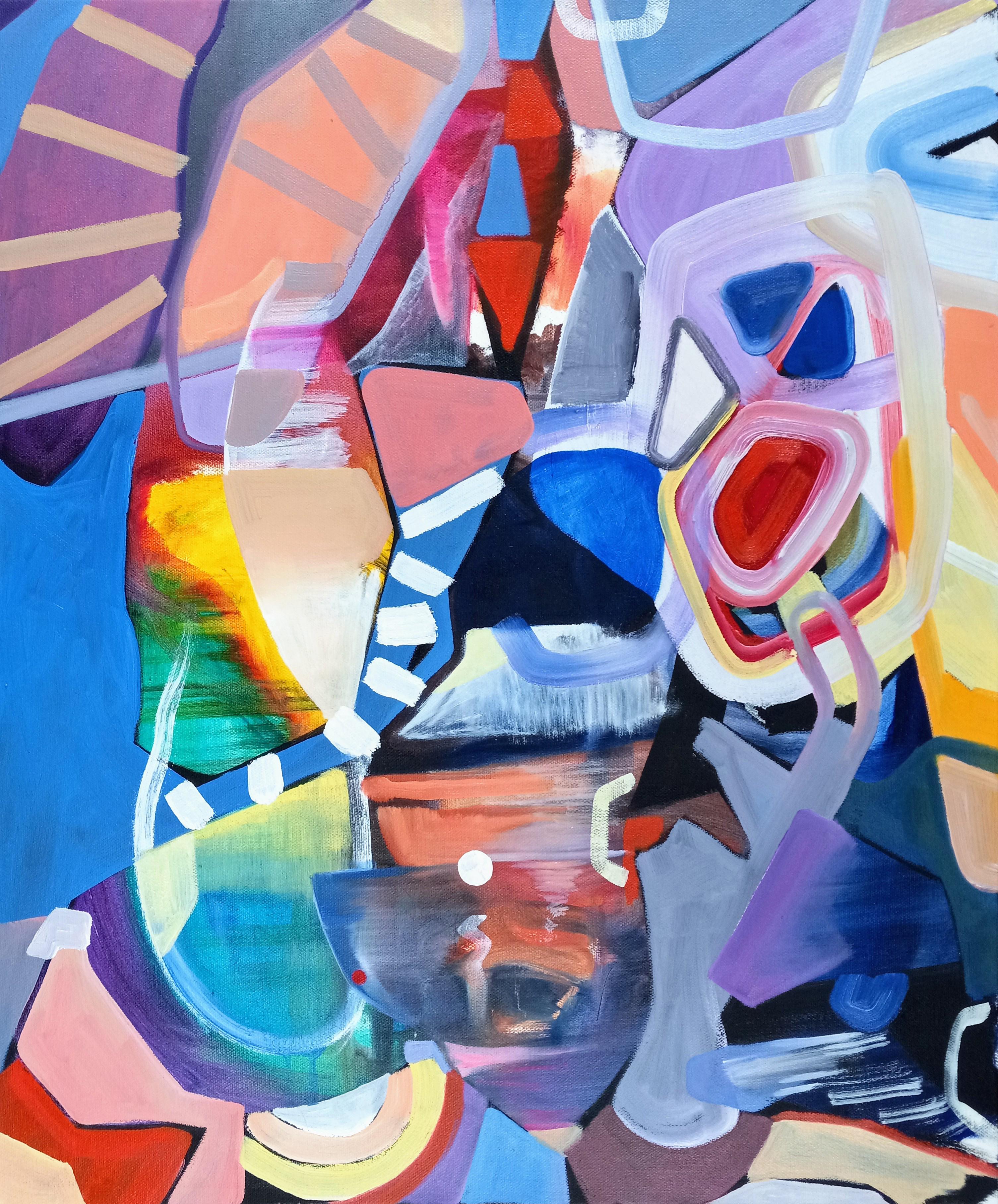 April Hammock - "Bountiful Jaunt," Abstract Oil Painting For Sale at ...