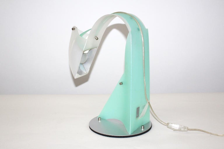 Aqua Blue Vintage Table Lamp Modern by Massimiliano Dutti 2000 for ...