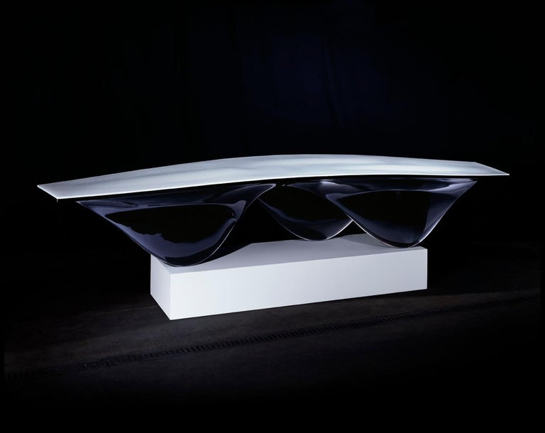 Aqua Table Limited Edition Black with White Top For Sale at 1stDibs