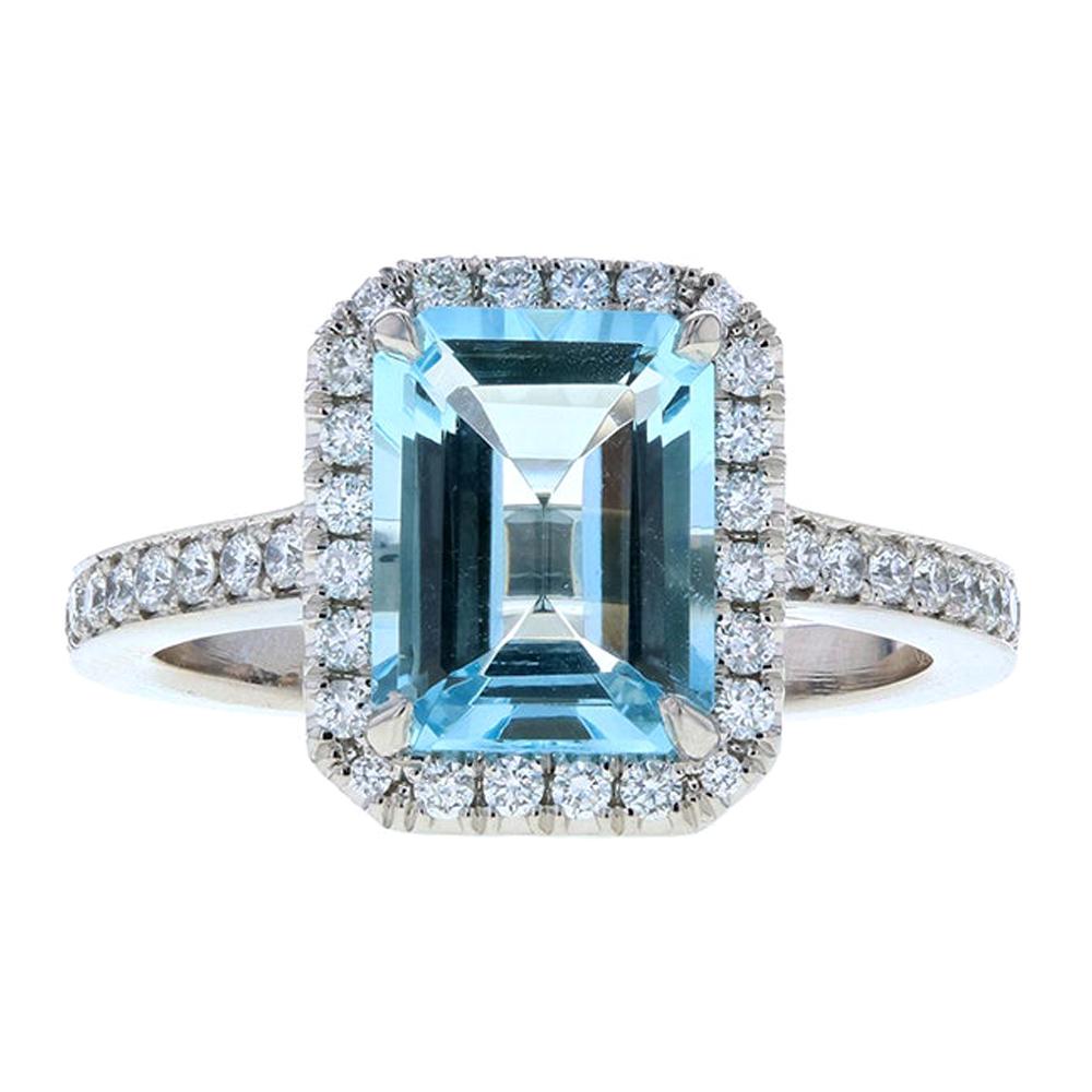 Exquisite Diamond Engagement Ring with Hidden Halo and Diamonds on the ...