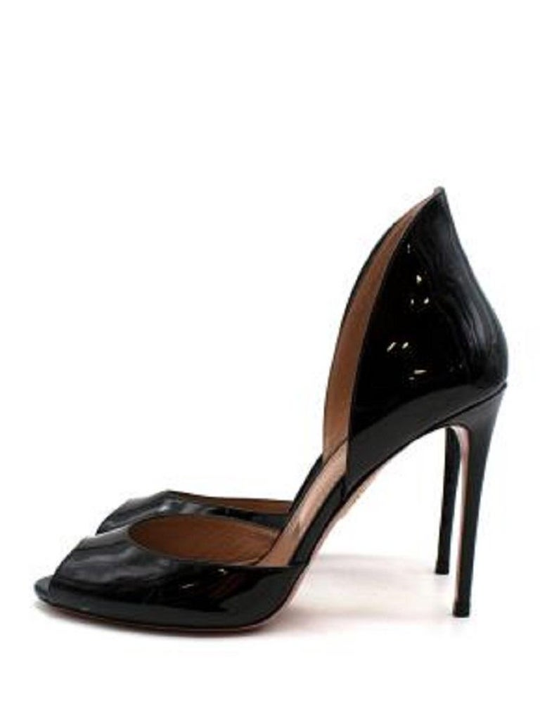 Aquazzura open toe d'orsay pumps For Sale at 1stDibs