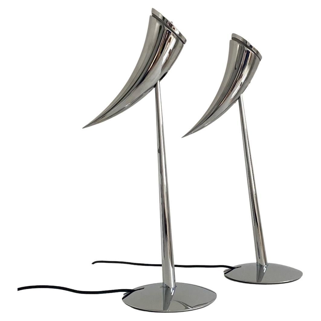 Philippe Starck Ara Table Lamp in Polished Chrome by Flos, 1988 For ...