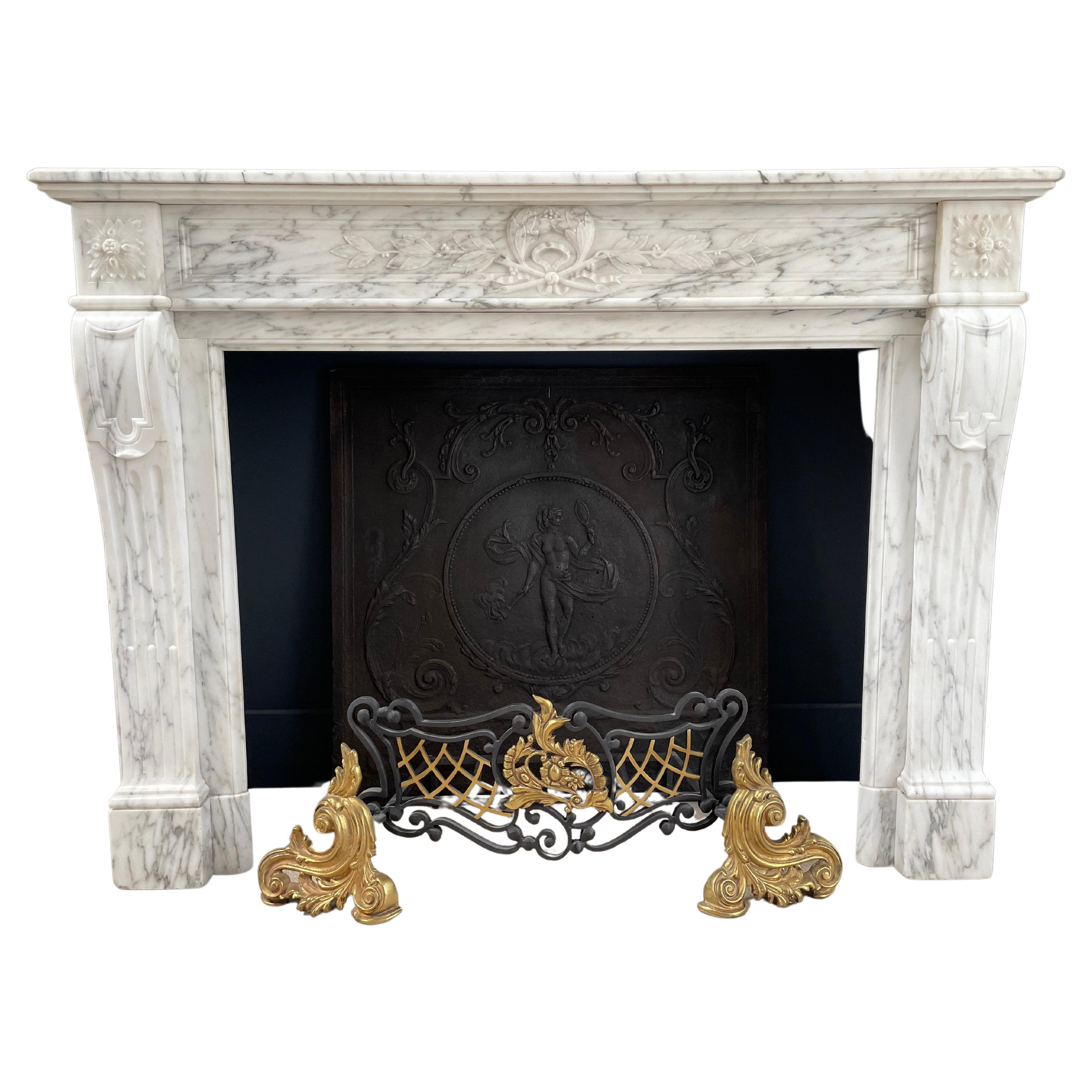 Antique French Marble Fireplace at 1stDibs