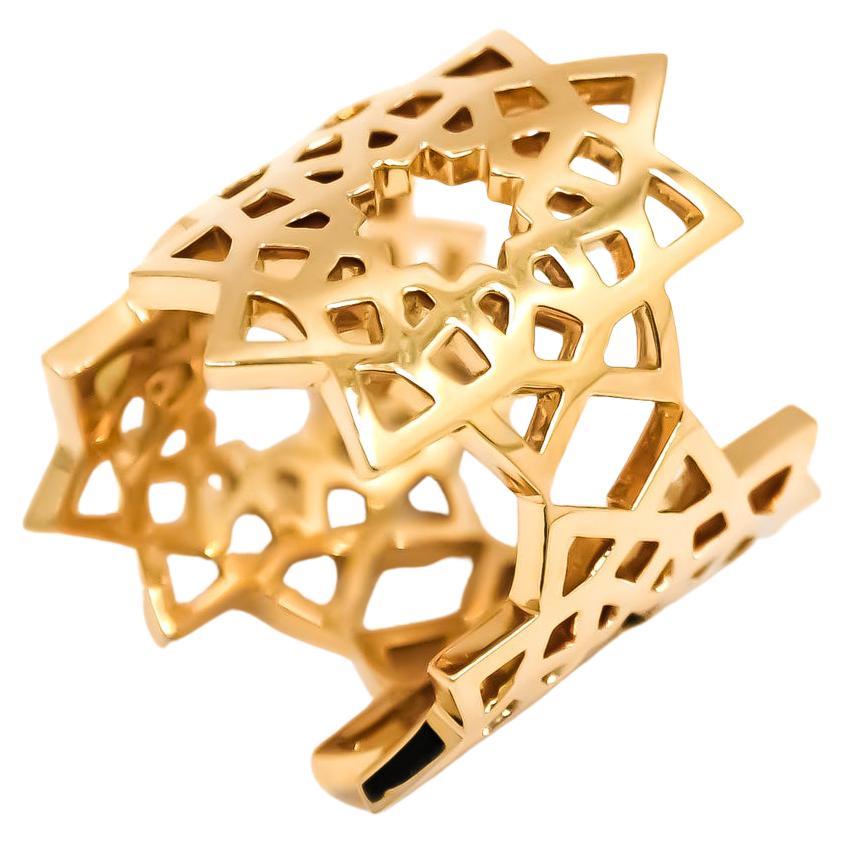 Art Deco Style Florentine Italian Style Ring of Florence in 18KT Yellow ...