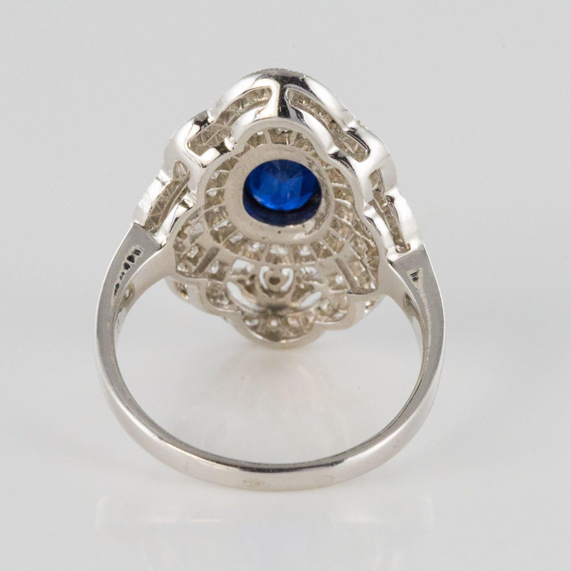 Arabesque Design Sapphire and Diamond Ring at 1stDibs | arabesque ring