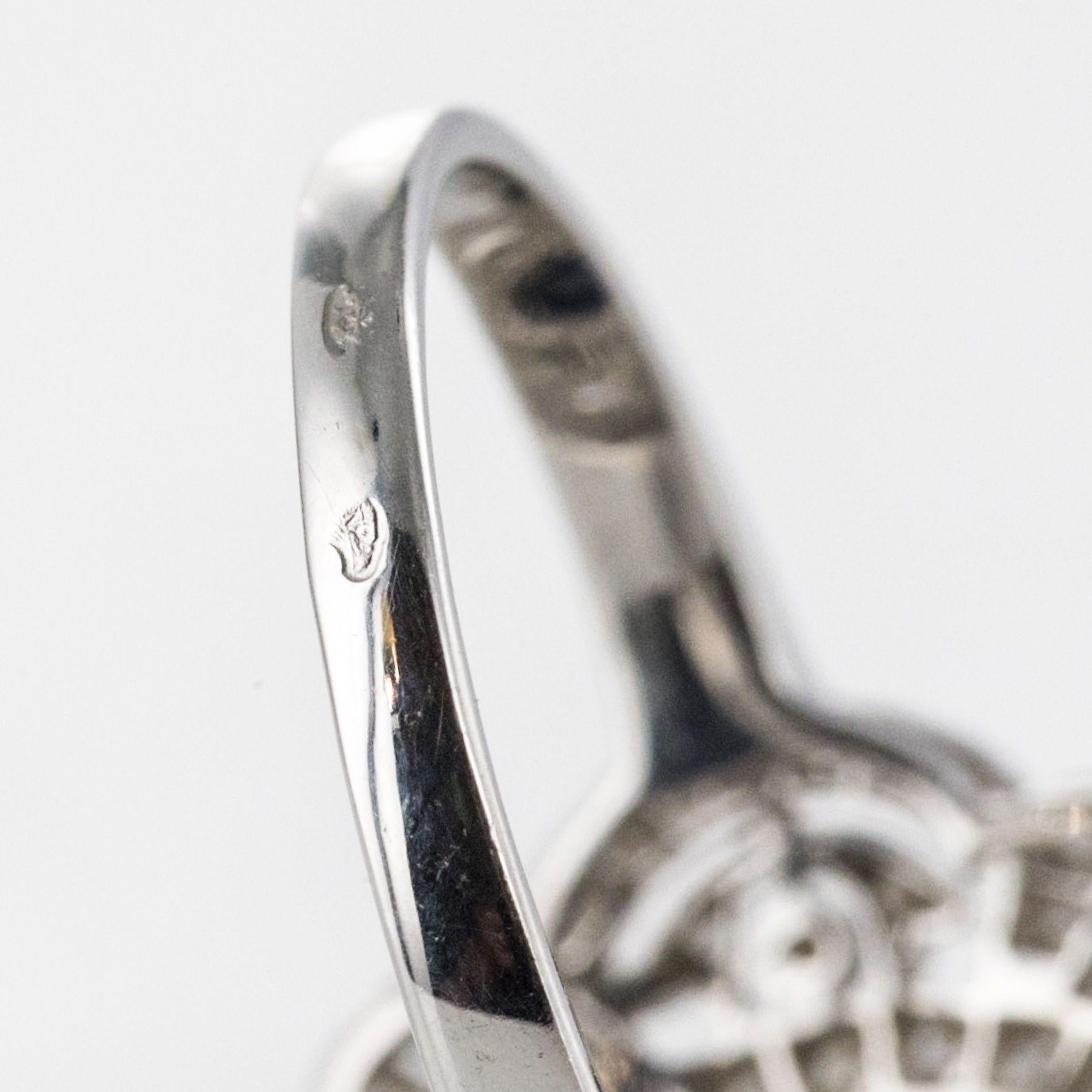 Arabesque Design Sapphire and Diamond Ring at 1stDibs | arabesque ring