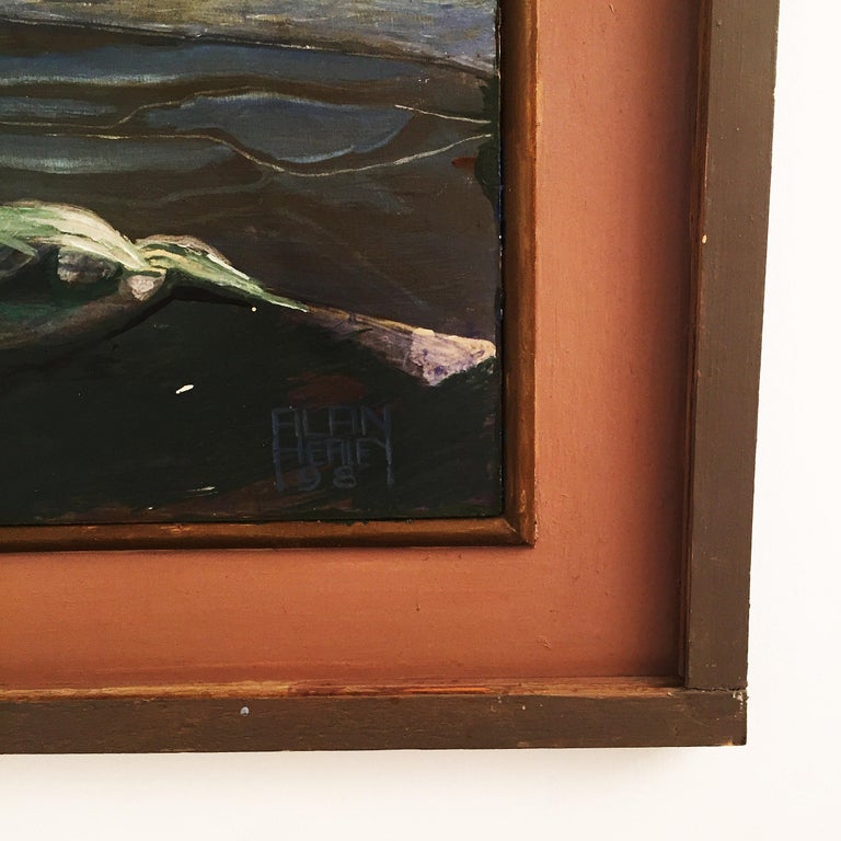 Arabesque Vintage Painting By Alan Healey 1980s Exotic Boho Chic For ...