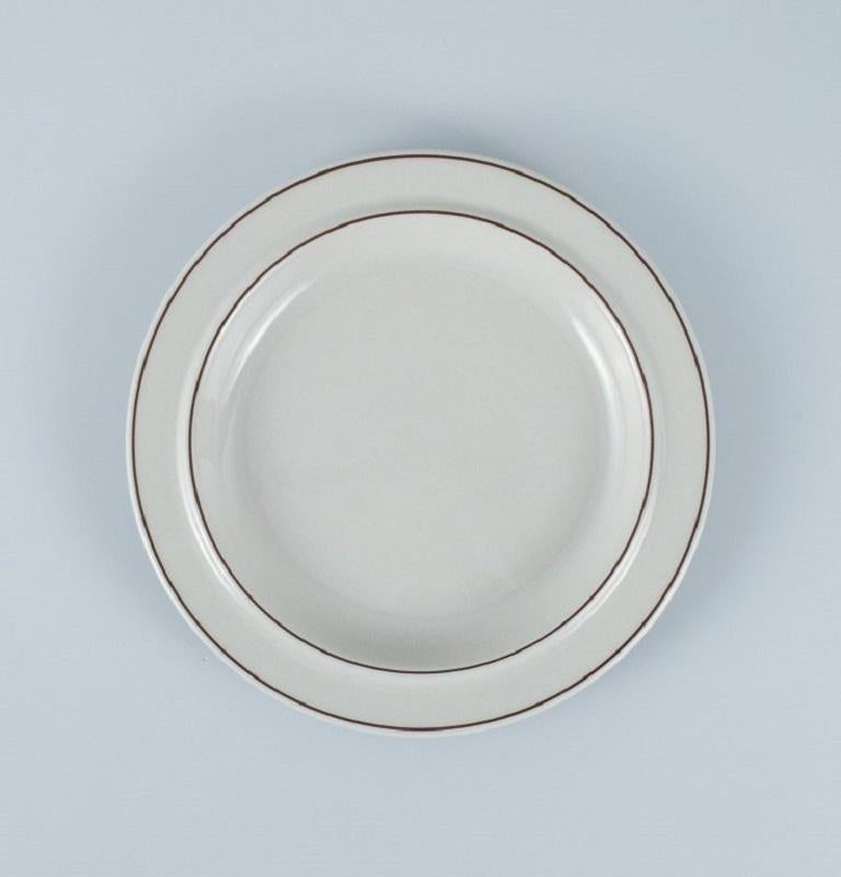 Arabia, Finland, Six Fennica Stoneware Plates, 1970s For Sale at 1stDibs