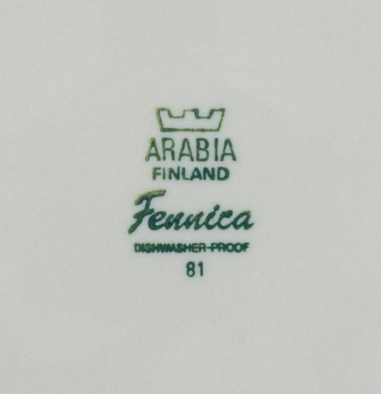 Arabia, Finland, Six Fennica Stoneware Plates, 1970s For Sale at 1stDibs