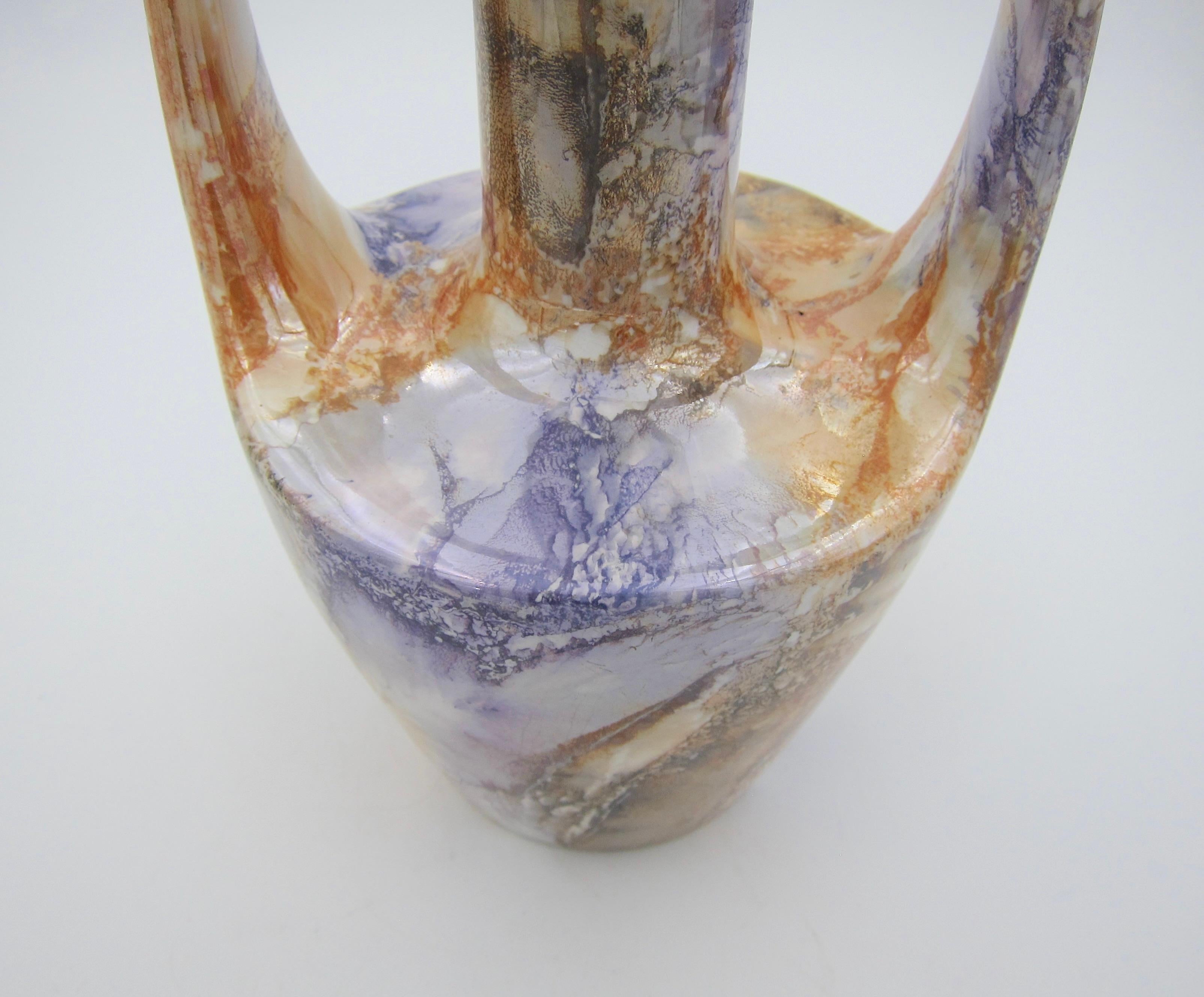 Arabia of Finland Marble Lustre Vase 1928-1932 For Sale at 1stDibs