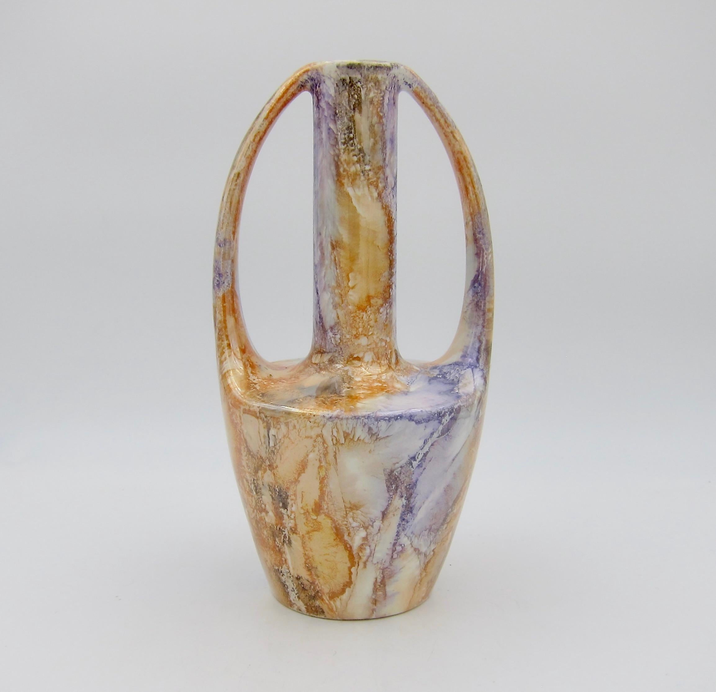 Arabia of Finland Marble Lustre Vase 1928-1932 For Sale at 1stDibs