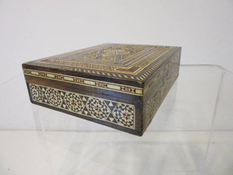 Arabian Mosaic Syrian Micro Mosaic Jewelry / Exotic Box For Sale at 1stDibs