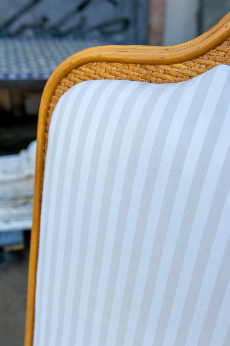 Arabian Style Set of Six Bamboo Handmade Bamboo Chairs with Bow ...