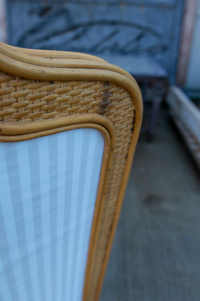 Arabian Style Set of Six Bamboo Handmade Bamboo Chairs with Bow ...