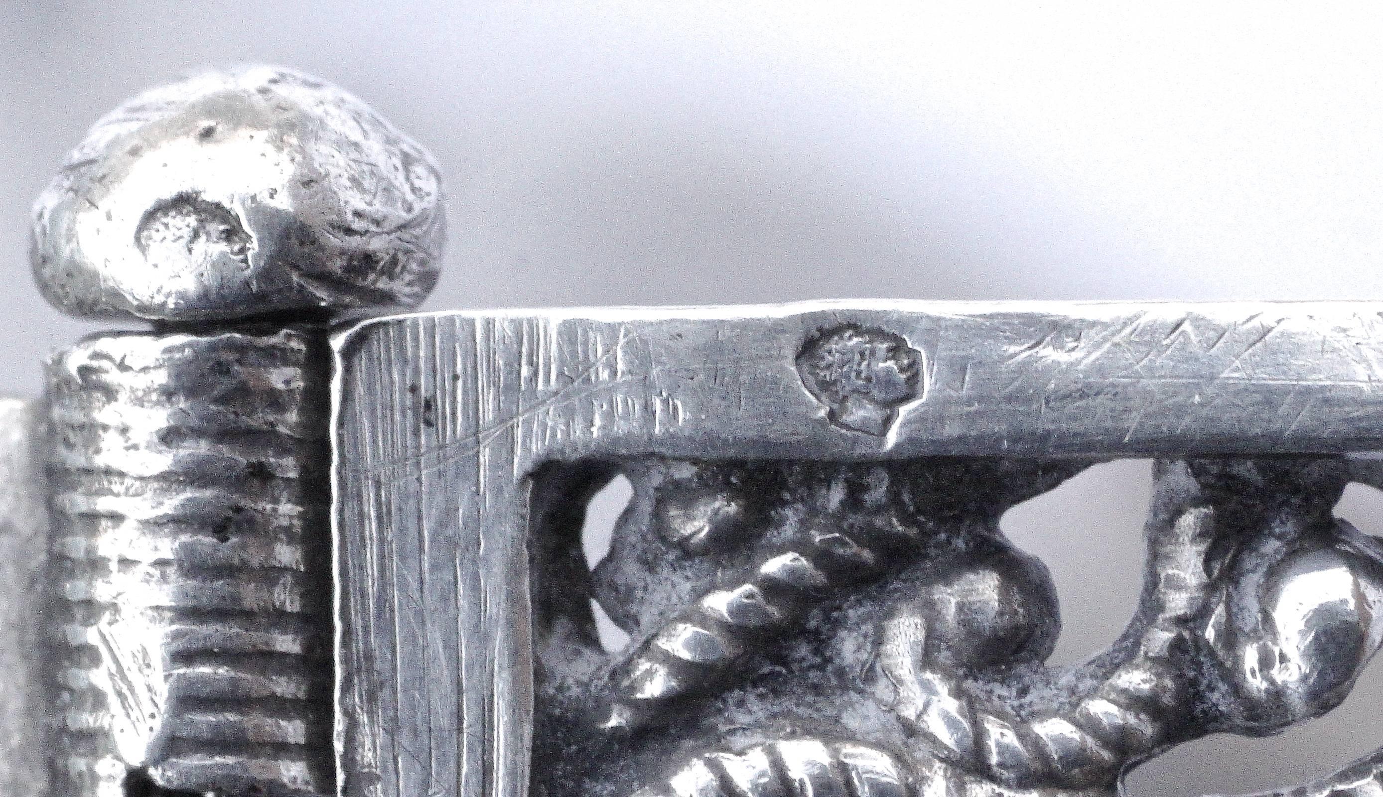 Arabic Hand Crafted Ornate Filigree Silver Bracelet circa 1930s at ...