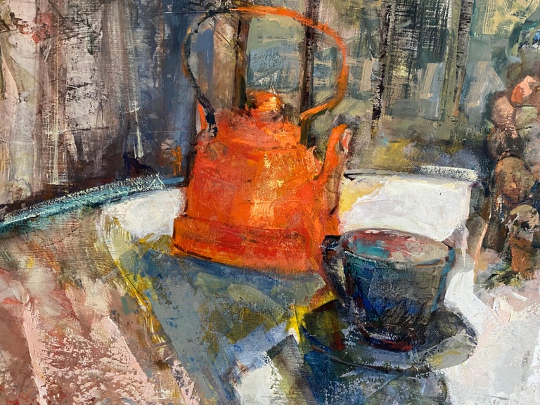 Aracely Alarcón - Interior with fruit . Colorful Expressionist Still ...