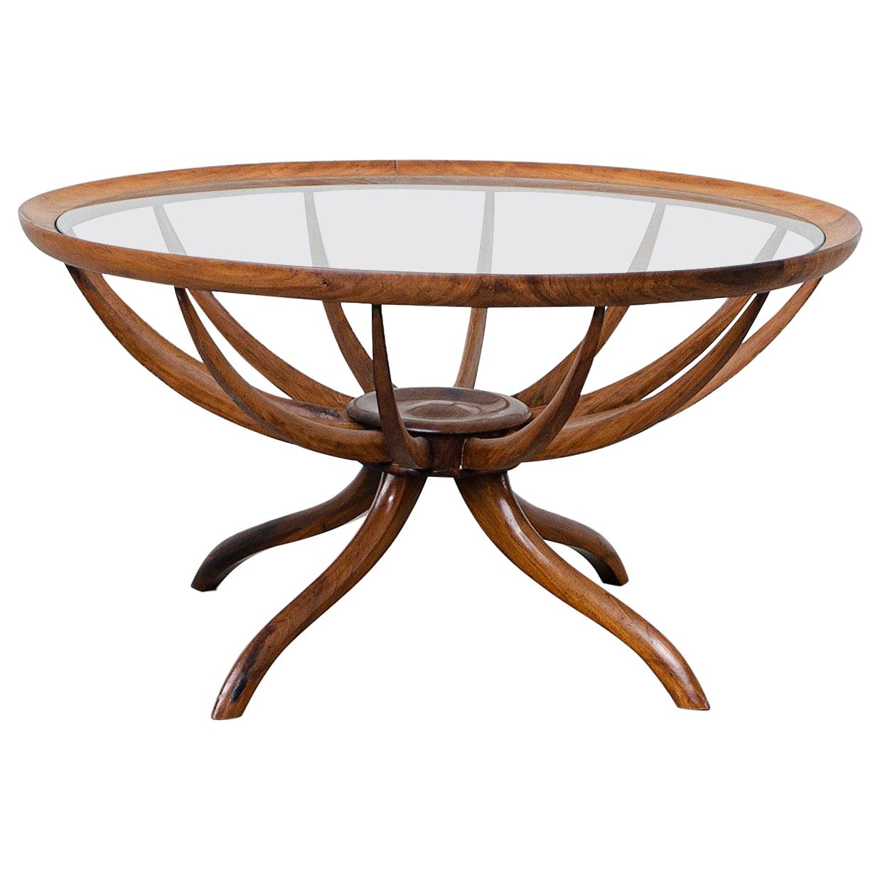 Brazilian Mid-Century Modern Wood Oval Coffee Table, Brazil 1950s For ...