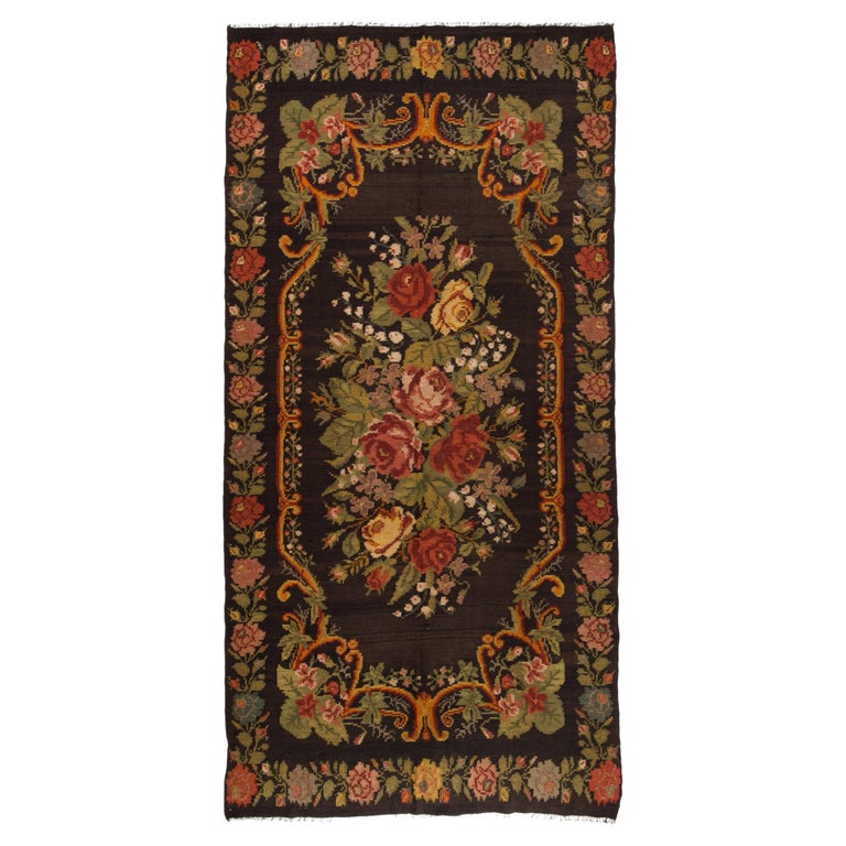 Collection, Vintage Old Bessarabian Kilim Rug, Moldovan Carpet For Sale ...