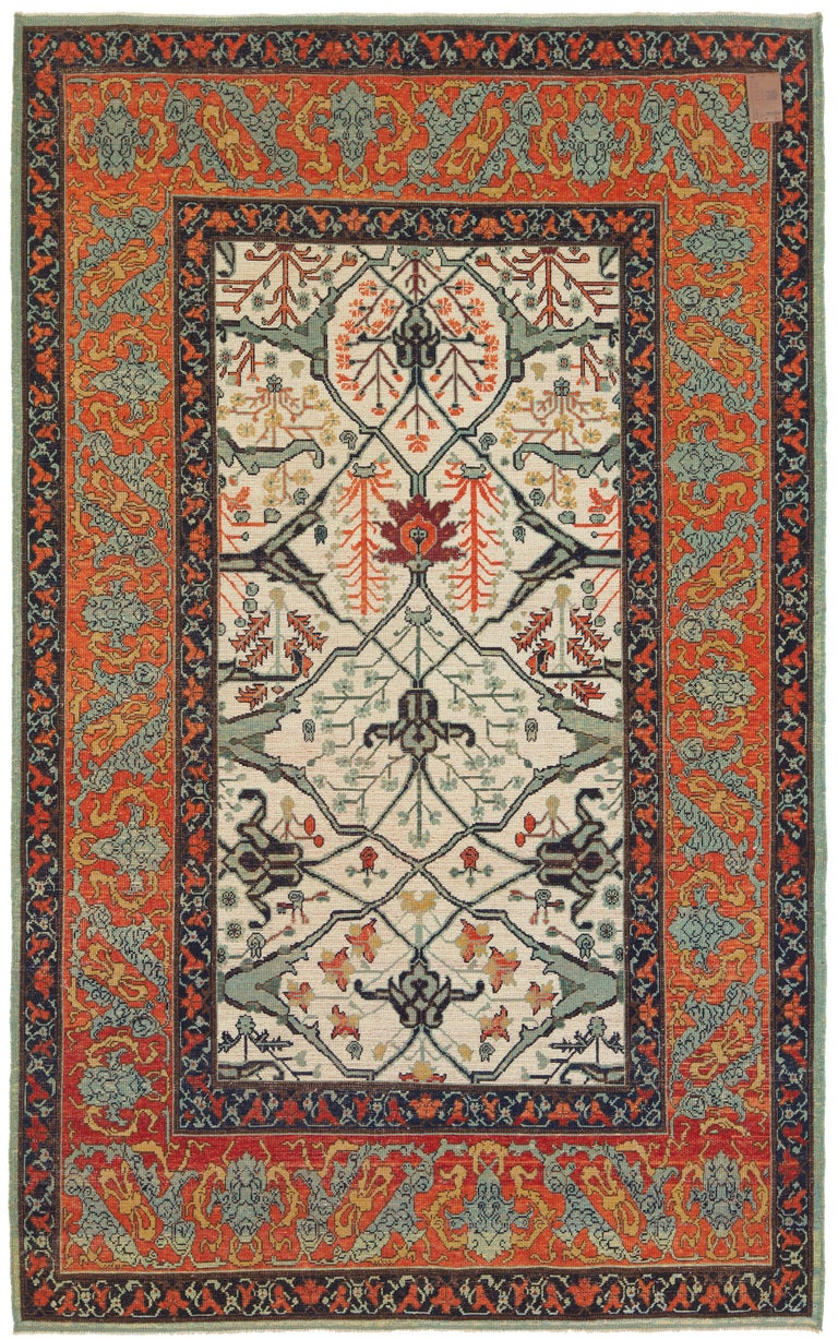 Ararat Rugs Gerous Arabesque Rug, Antique Persian Revival Carpet ...