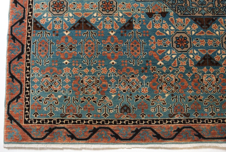 Ararat Rugs Mamluk Rug with Cusped Medallion Antique Revival Carpet ...