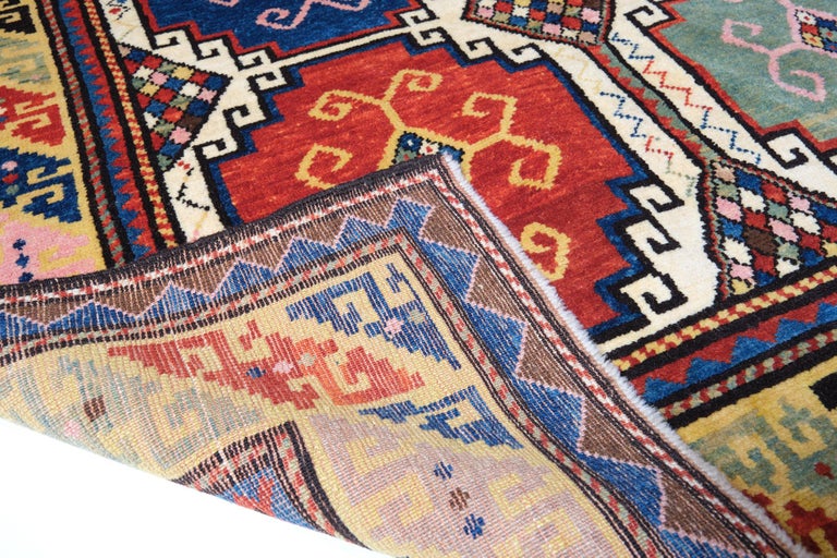 Ararat Rugs Memling Gul Kazak Rug, 19th C Caucasian Revival Carpet ...