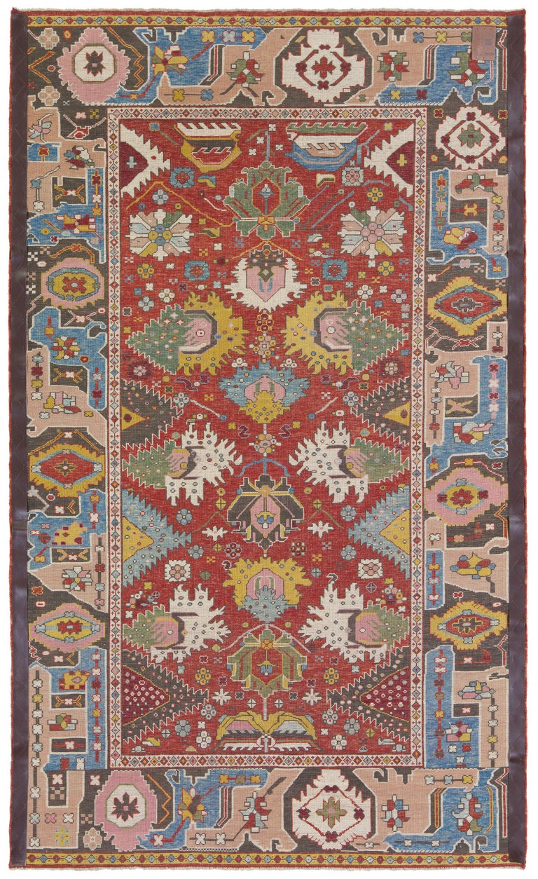 Ararat Rugs Palmette and Leaf Lattice Rug Persian Revival Carpet ...