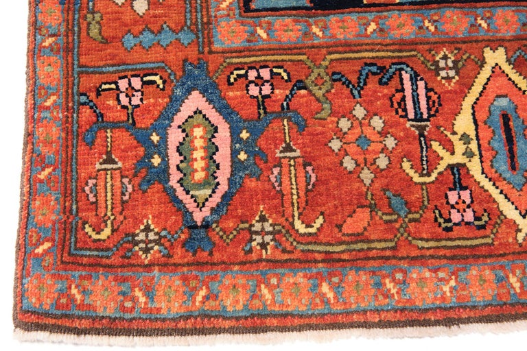 Ararat Rugs Palmettes and Flowers Lattice Rug Revival Carpet, Natural ...
