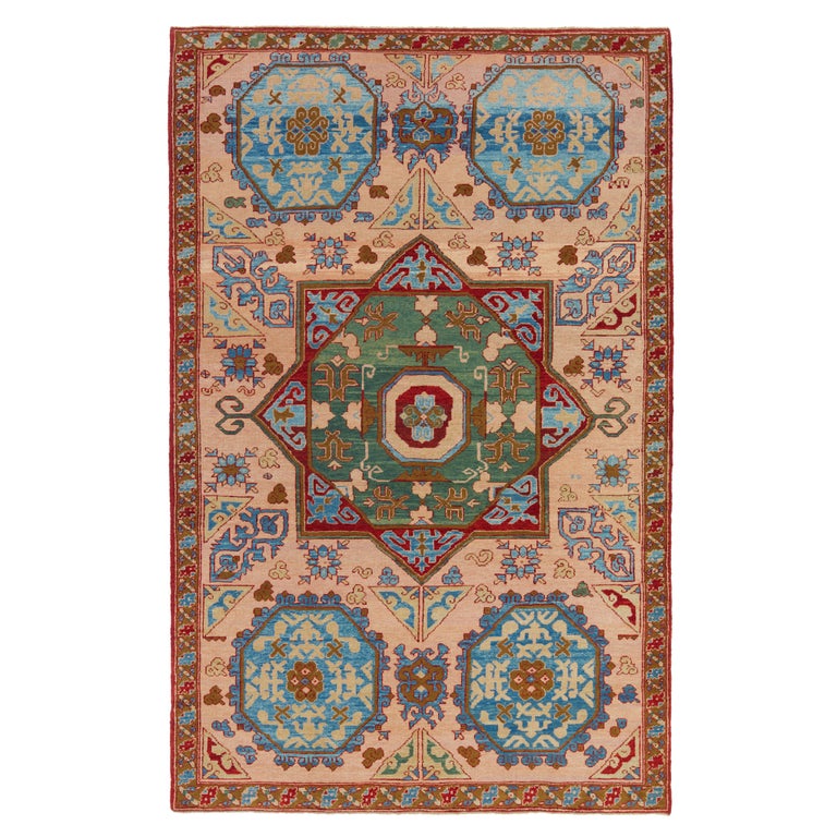 Ararat Rugs Star and Octagon Medallion Carpet Anatolian Revival Rug ...