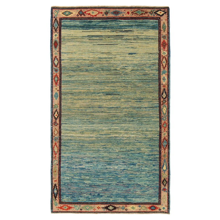 Ararat Rugs the Blue Color Rug Modern Carpet Natural Dyed For Sale at ...