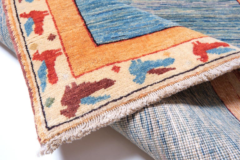 Ararat Rugs The Blue Color Rug, Modern Impressionist River Carpet ...